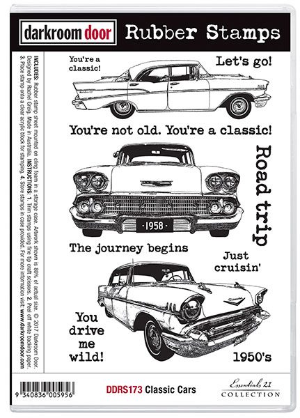 Darkroom Door Stamp Set - Classic Cars