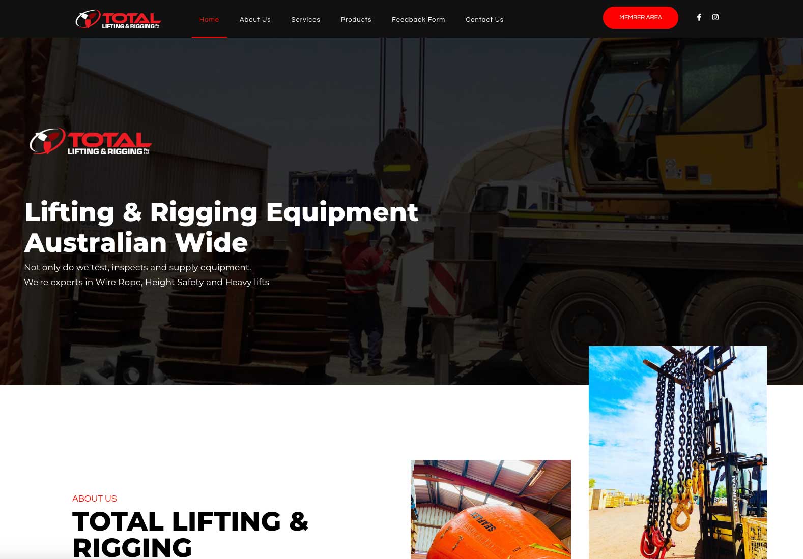 Total Lifting and Rigging | Equipment, Machinery, Products