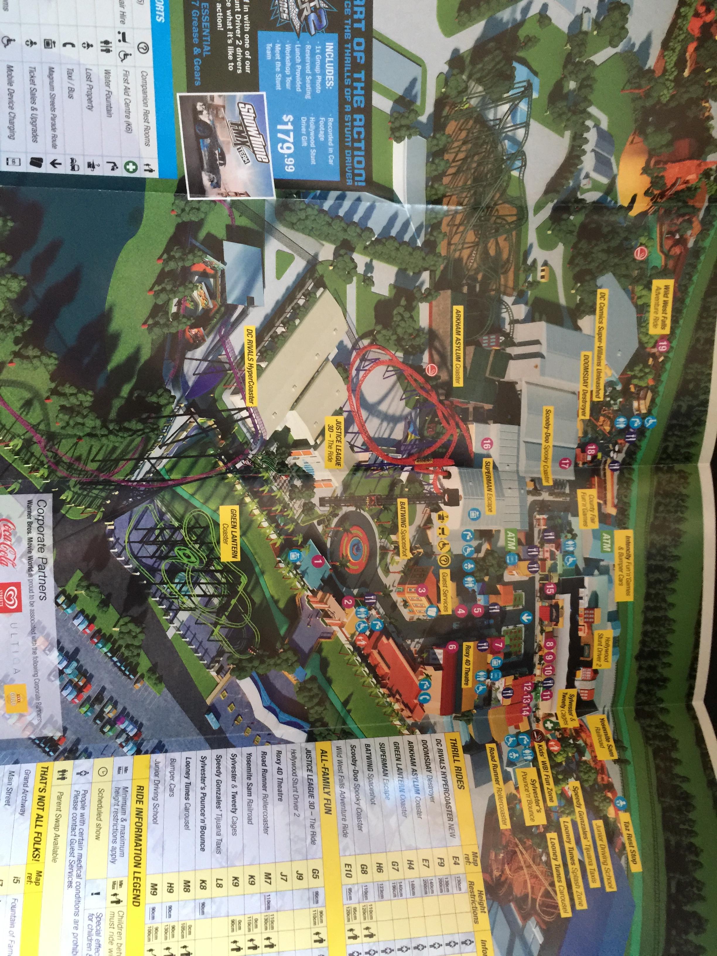 Movie World New Park Map - Page 2 - Theme Park Discussion - Parkz ...