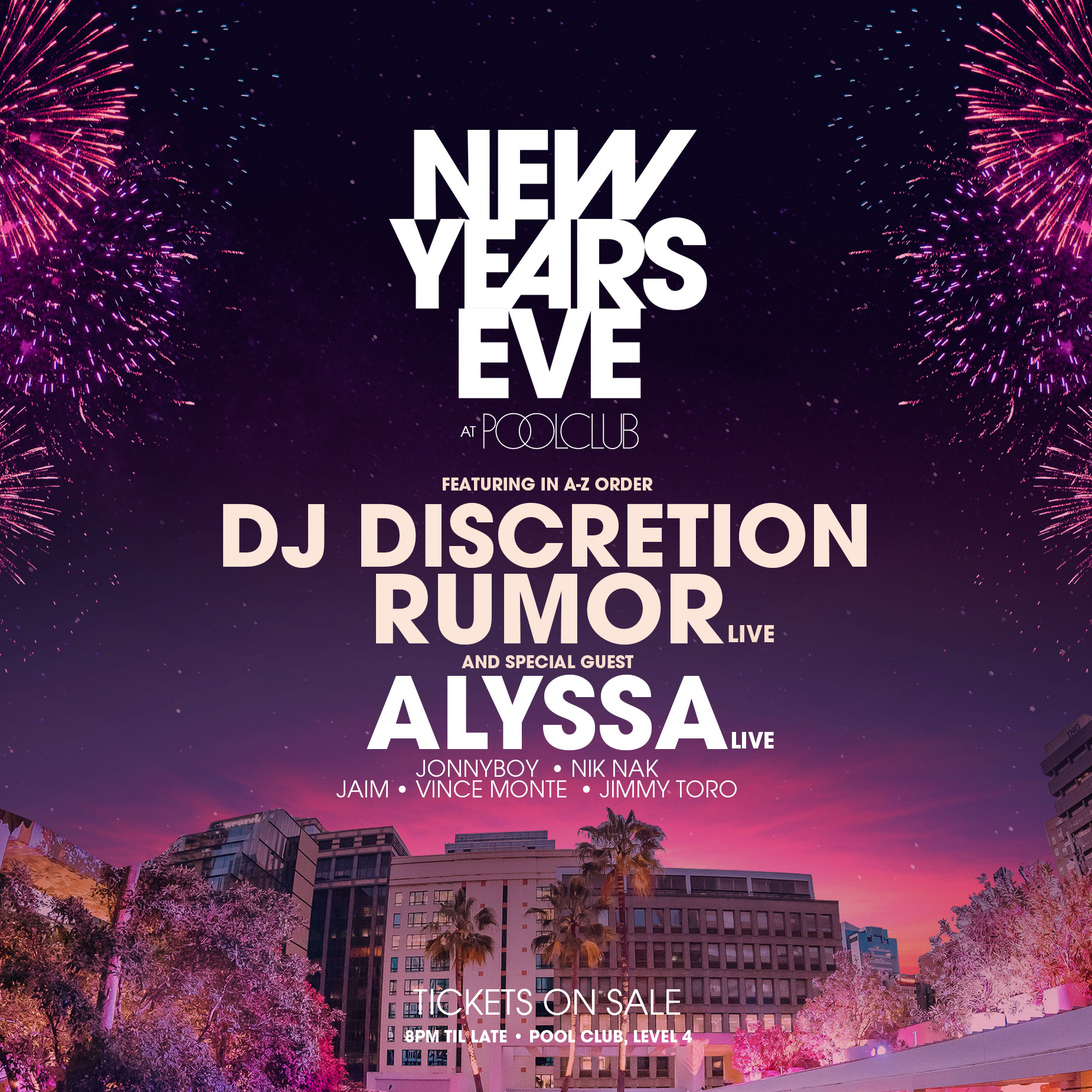 New Year's Eve & New Year's Day | What's On | Merivale