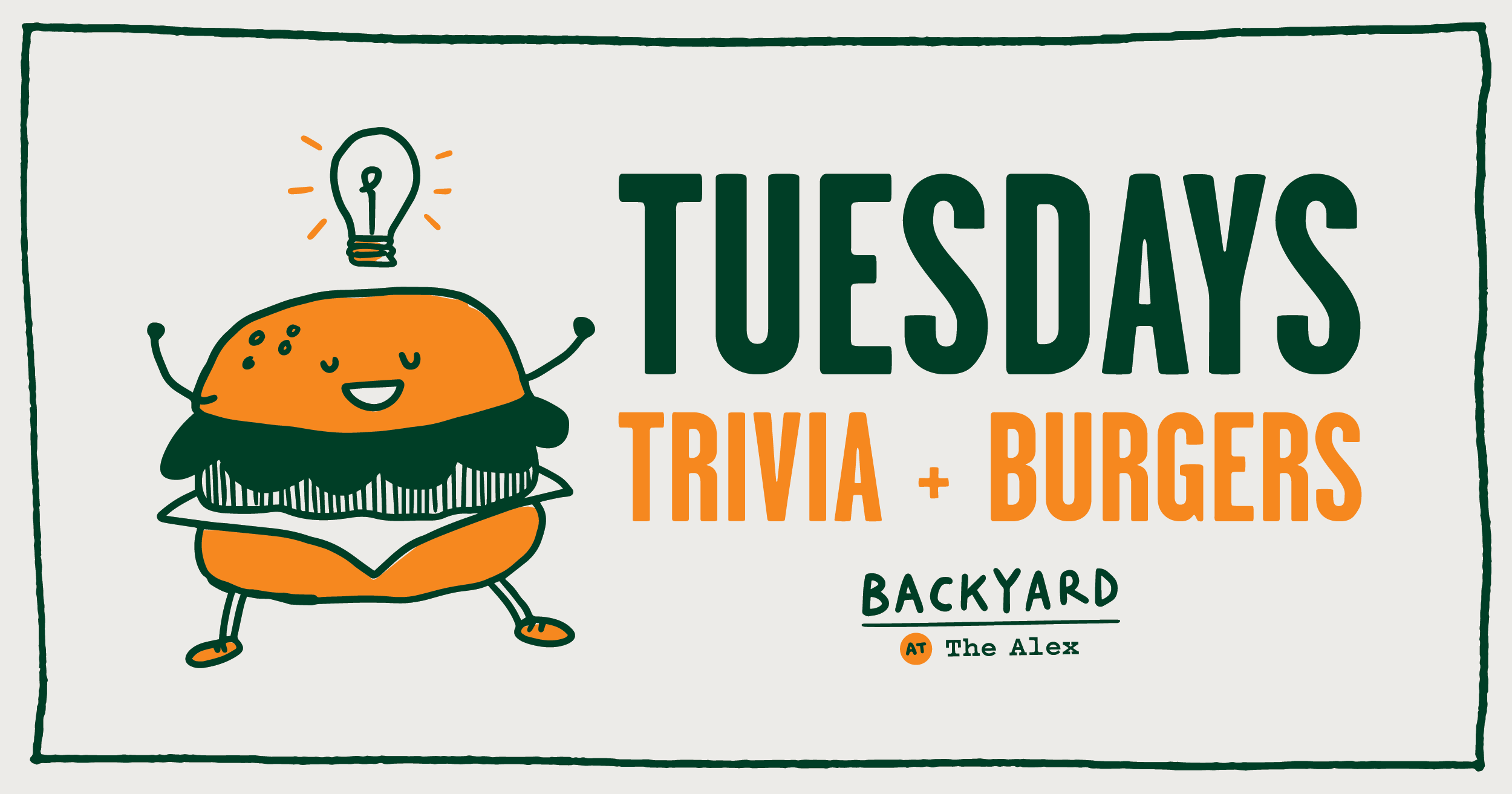 Burgers, Drinks & Trivia – every Tuesday night at The Alex | Merivale