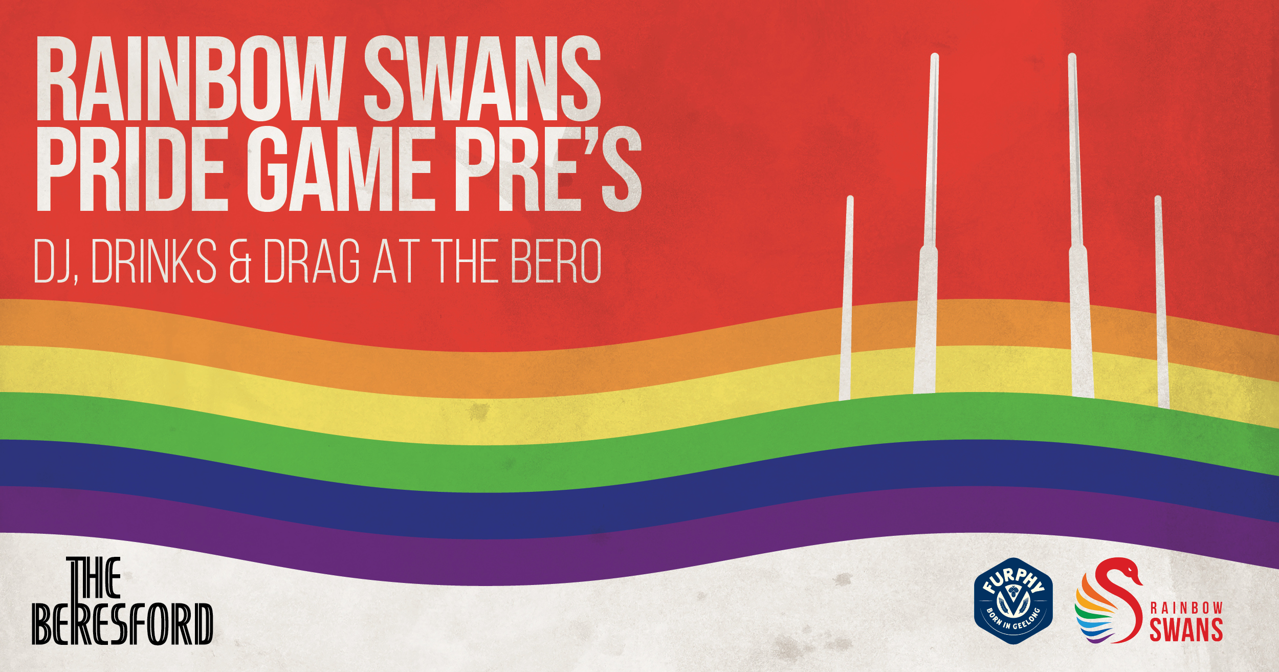 Rainbow Swans Match | Preparty At The Beresford | Saturday June 25th