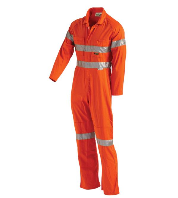 WorkIt LW Overalls Orange Tape - Overalls - Safety Zone Australia