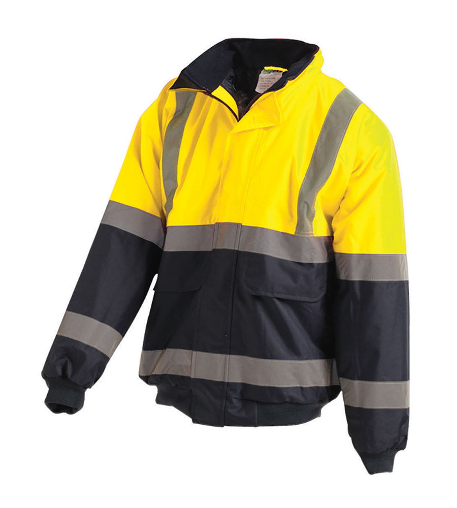 WorkIt Bomber Jacket HV Tape - Jackets - Safety Zone Australia