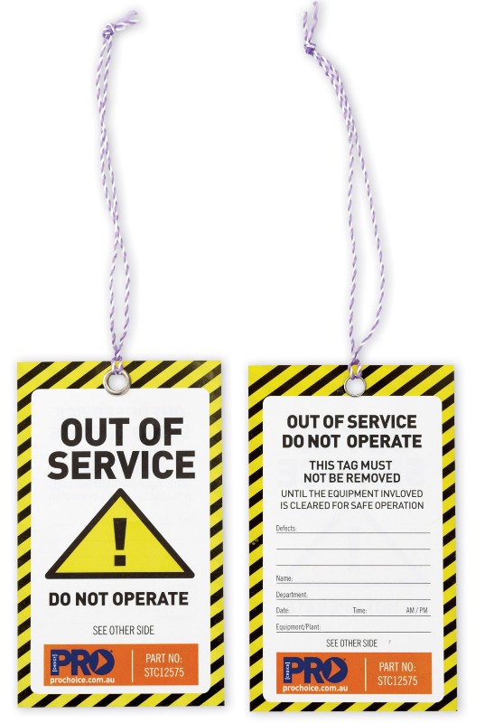 Out of Service Caution Tags - Lockout & Tagout - Safety Zone Australia