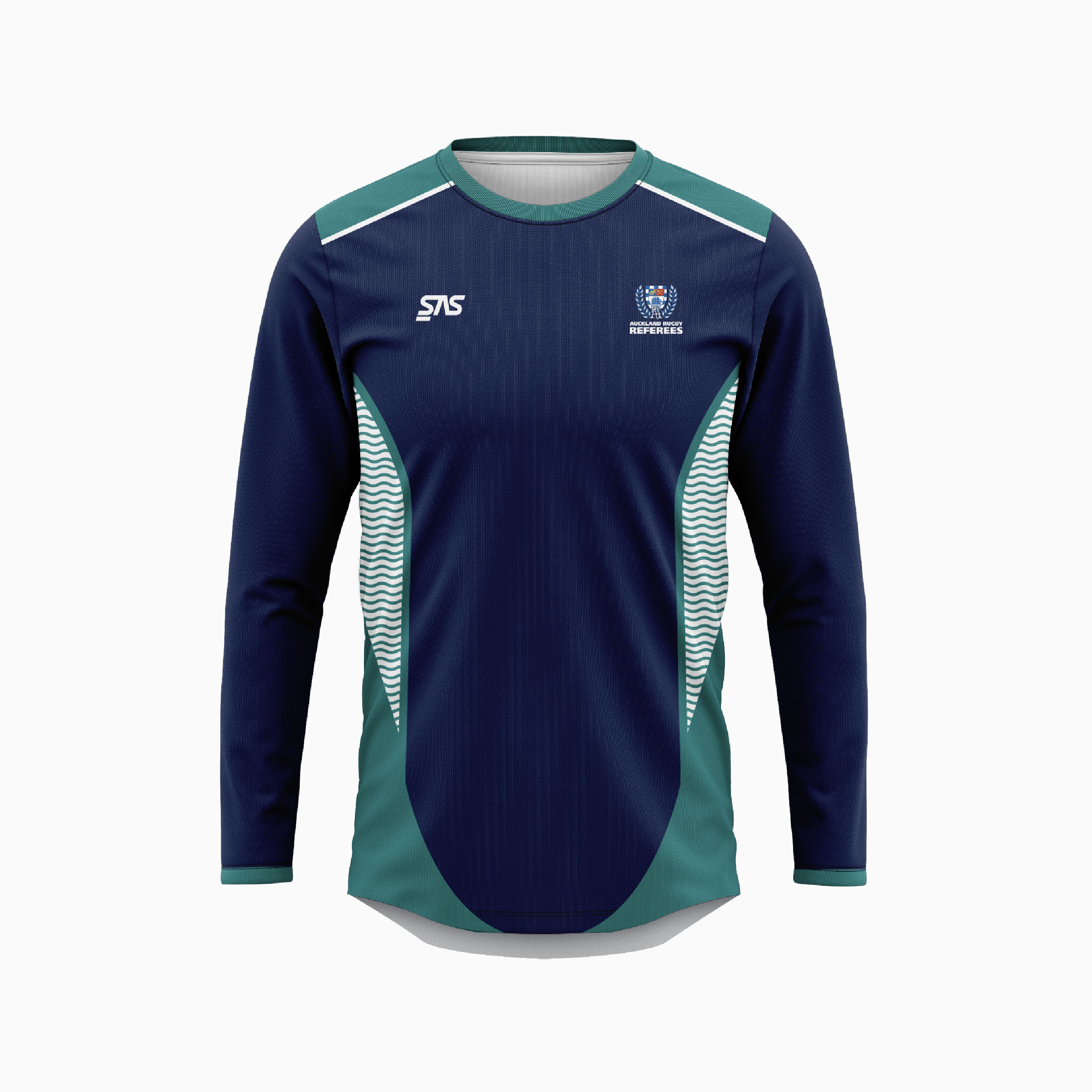 AUCKLAND RUGBY REFEREE LONG SLEEVE TEE | SAS Sport