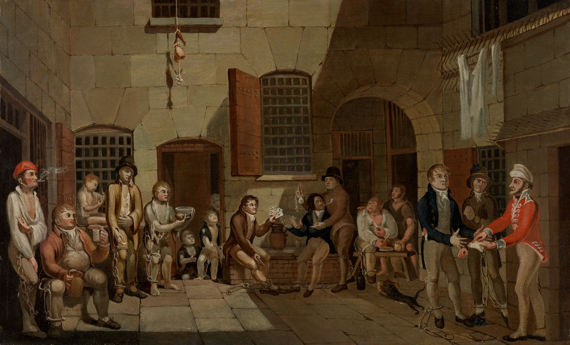 Paintings from the Collection: Scene inside Newgate Prison | Gallery ...