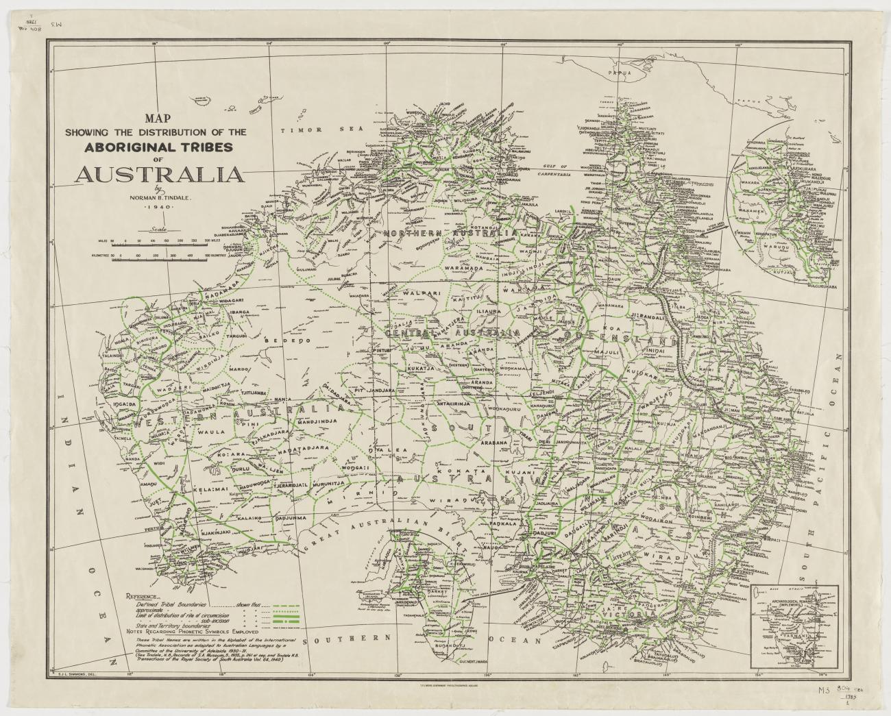 Map Rooms: Map showing the distribution of the Aboriginal tribes of ...