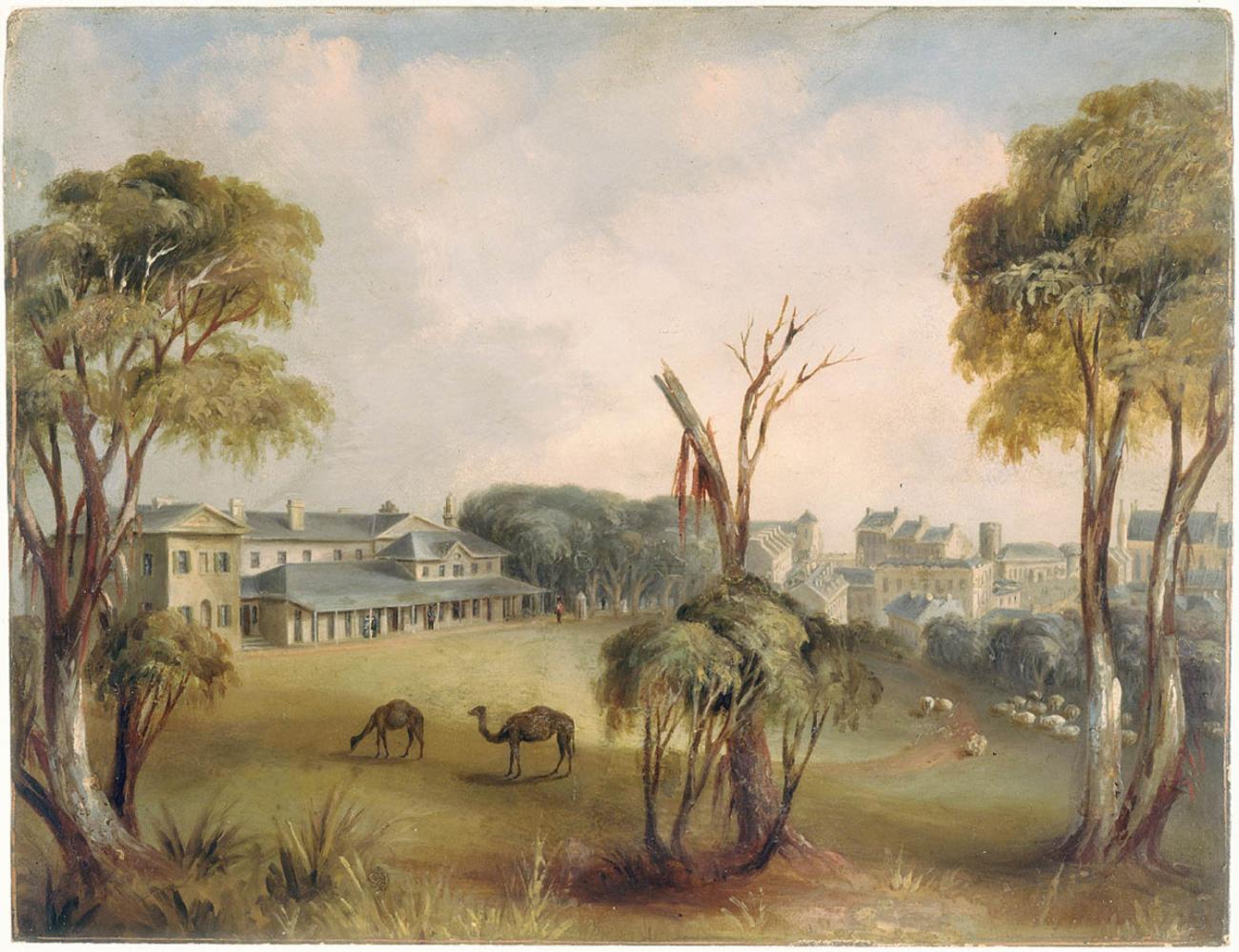 Paintings from the Collection: View of old Government House, Sydney ...