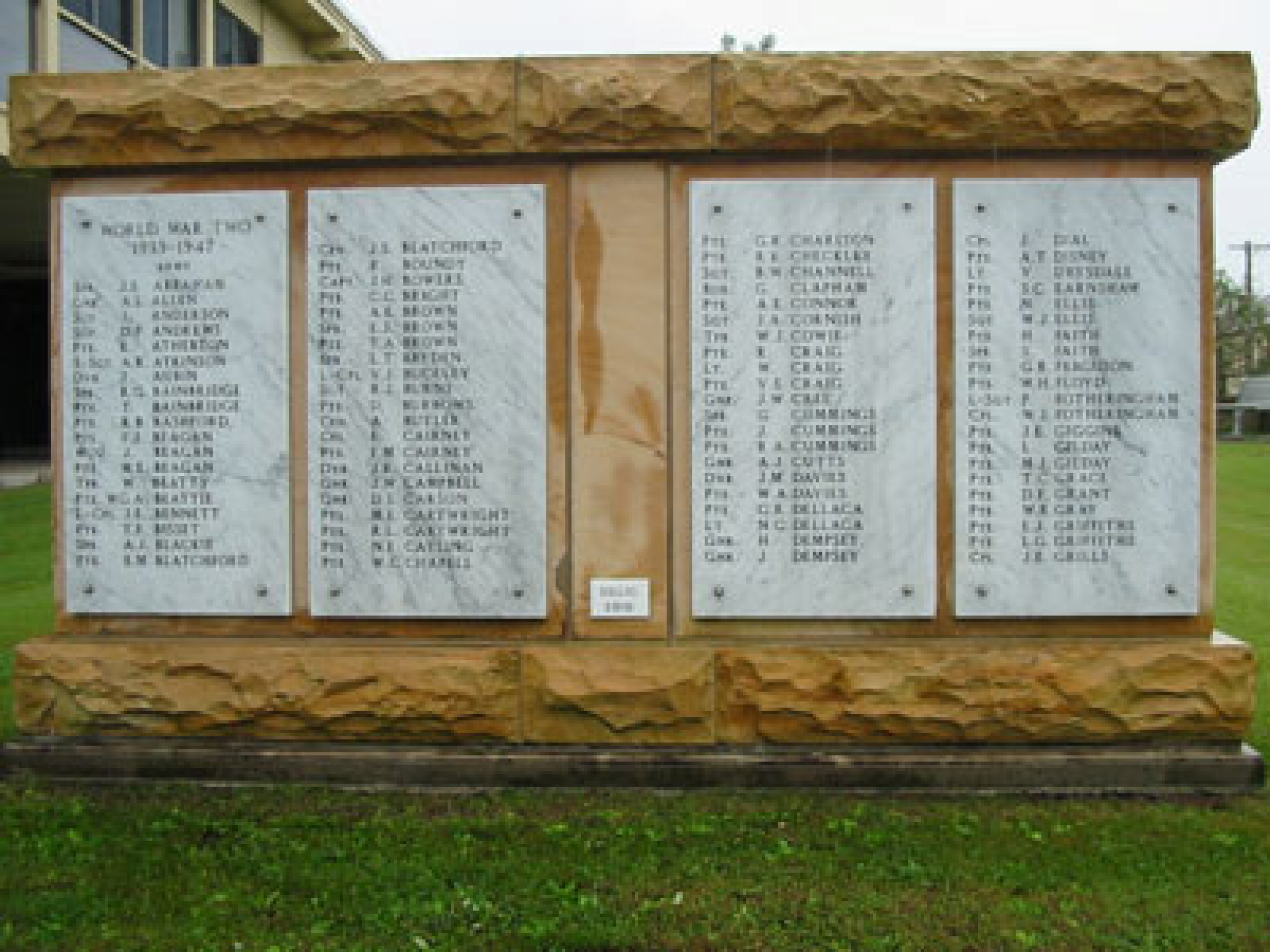 West Wallsend Wall of Rememberence | NSW War Memorials Register