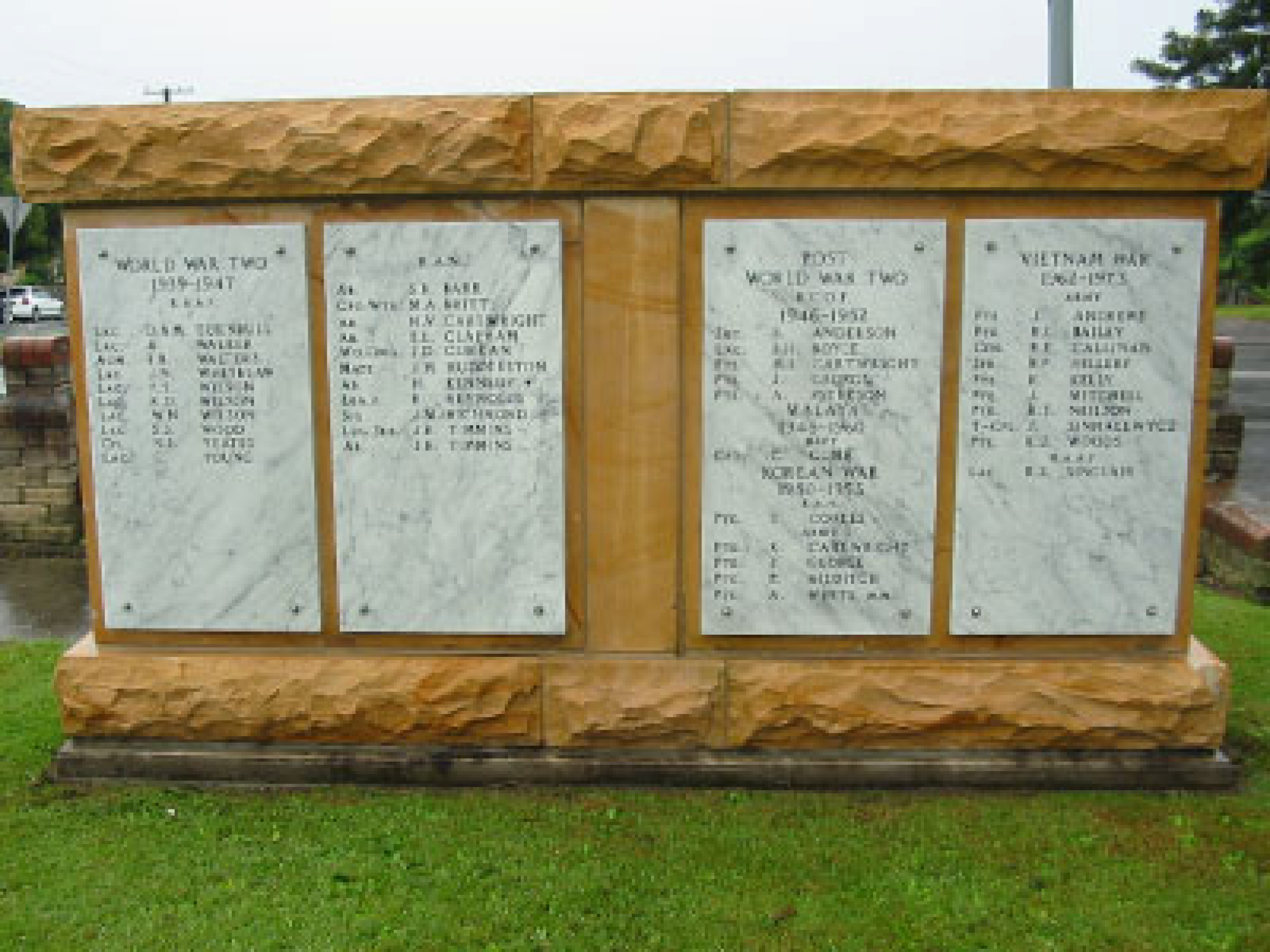 West Wallsend Wall of Rememberence | NSW War Memorials Register