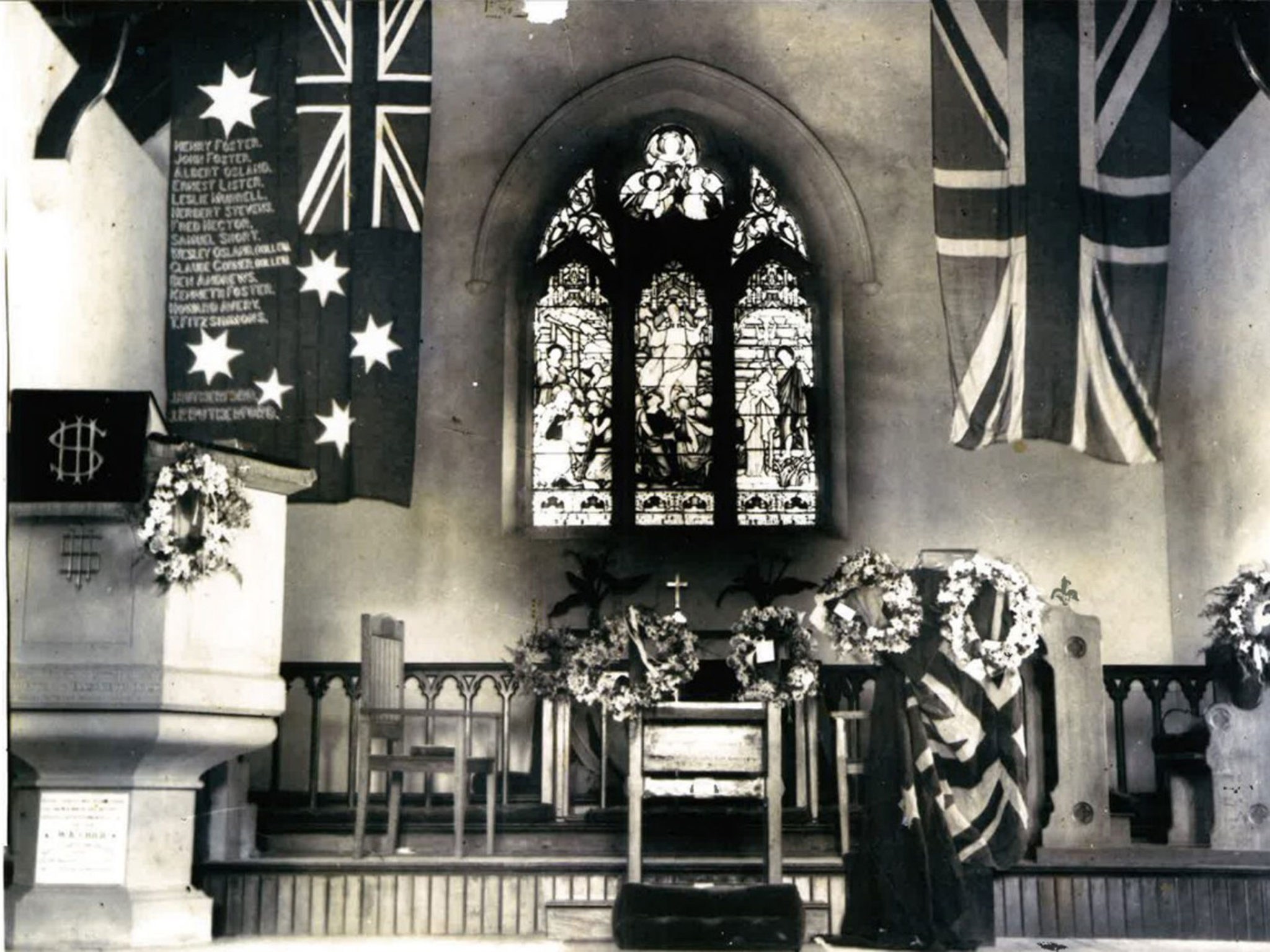 Christ Church Mount Vincent First World War Honour Roll Flag | NSW War ...