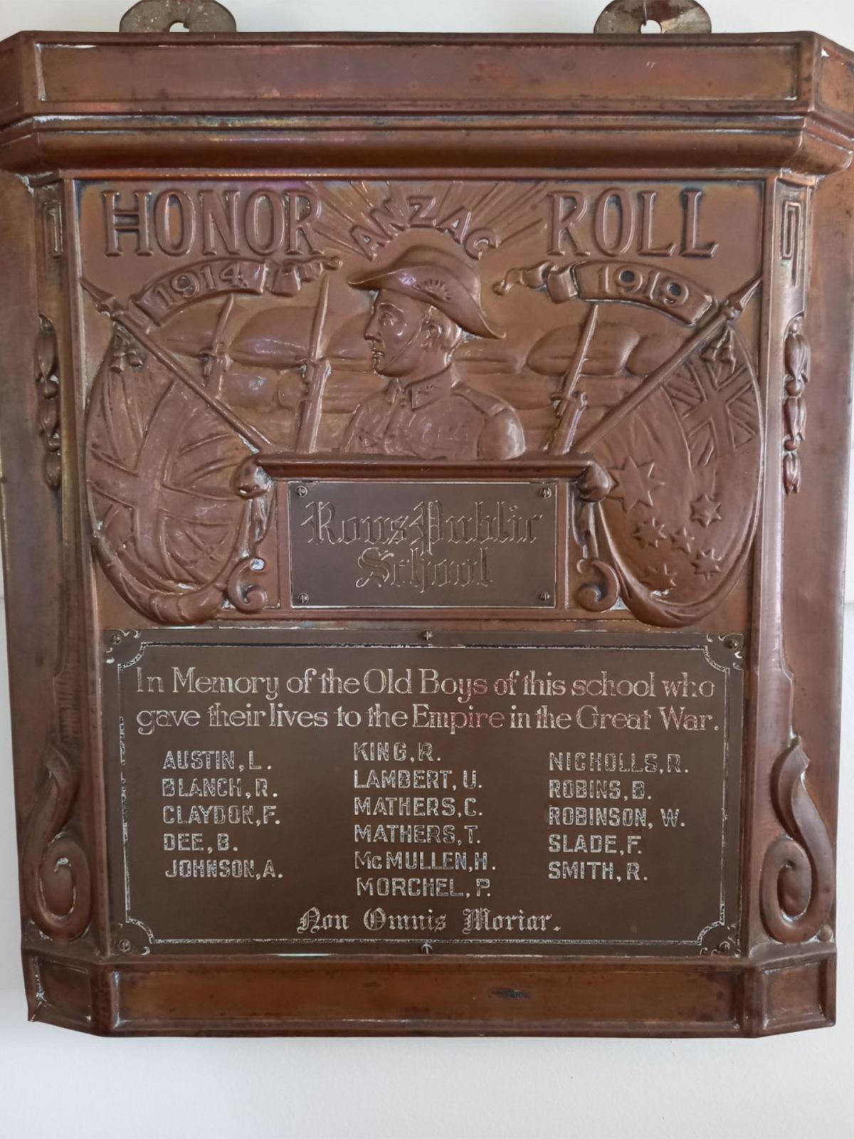Rous Public School Great War Honor Roll | NSW War Memorials Register