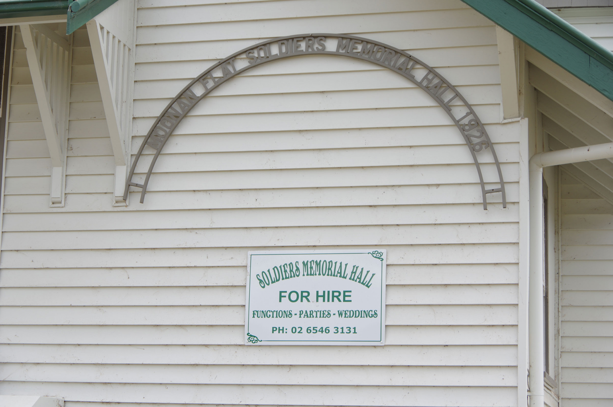 Moonan Flat Soldiers Memorial Hall | NSW War Memorials Register