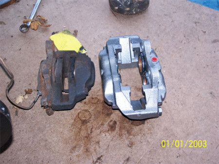 New and old calipers - Triumph Owners