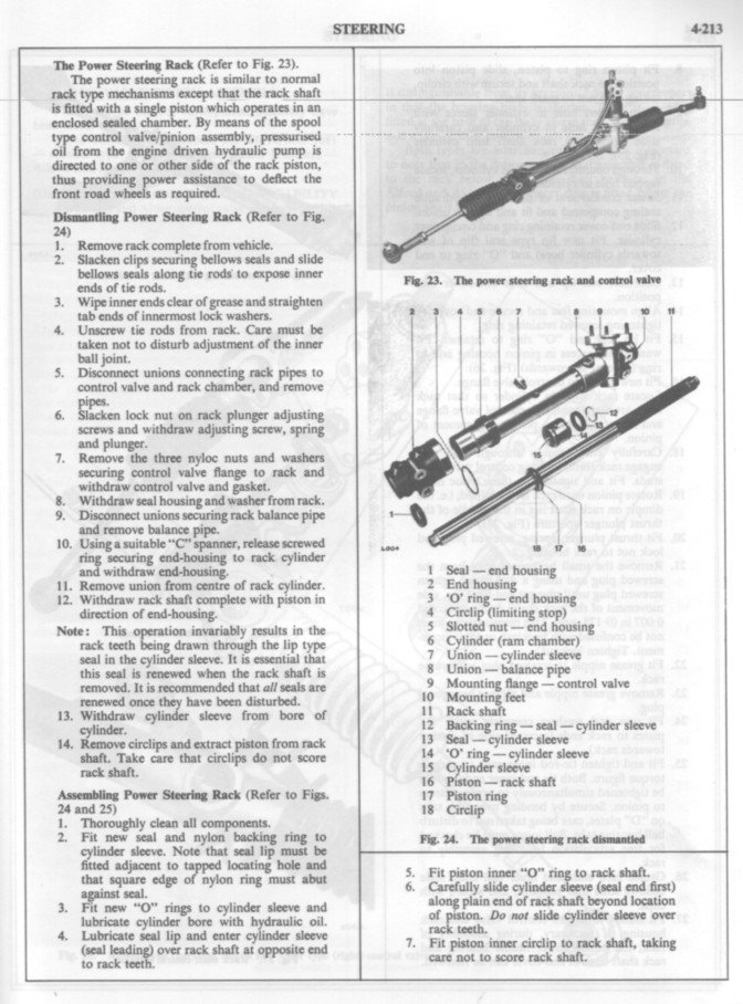Power Steering Rack rebuild instructions - Triumph Owners