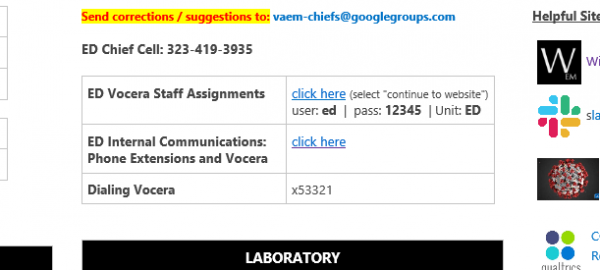 WLAVA:COVID19 ED Operational Updates - WikEM