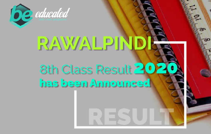 Rawalpindi Board 8th class result 2020 will be announced soon