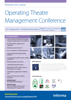 Program launch: Operating Theatre Management Conference | News ...