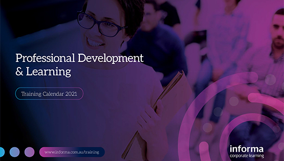 Training Calendar 2021 – Informa Australia