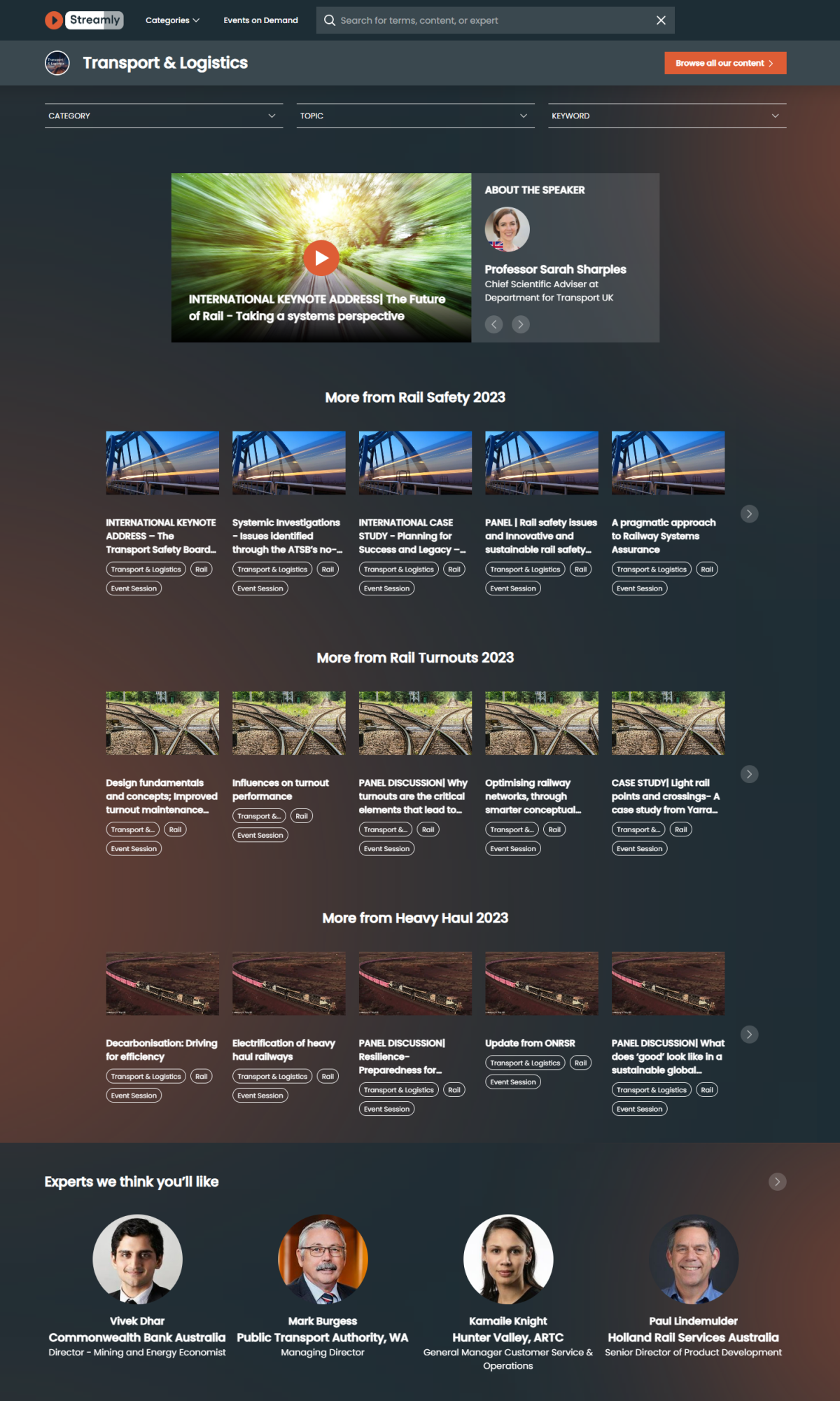 Streamly Access Pass Transport Hub • Informa Connect Australia