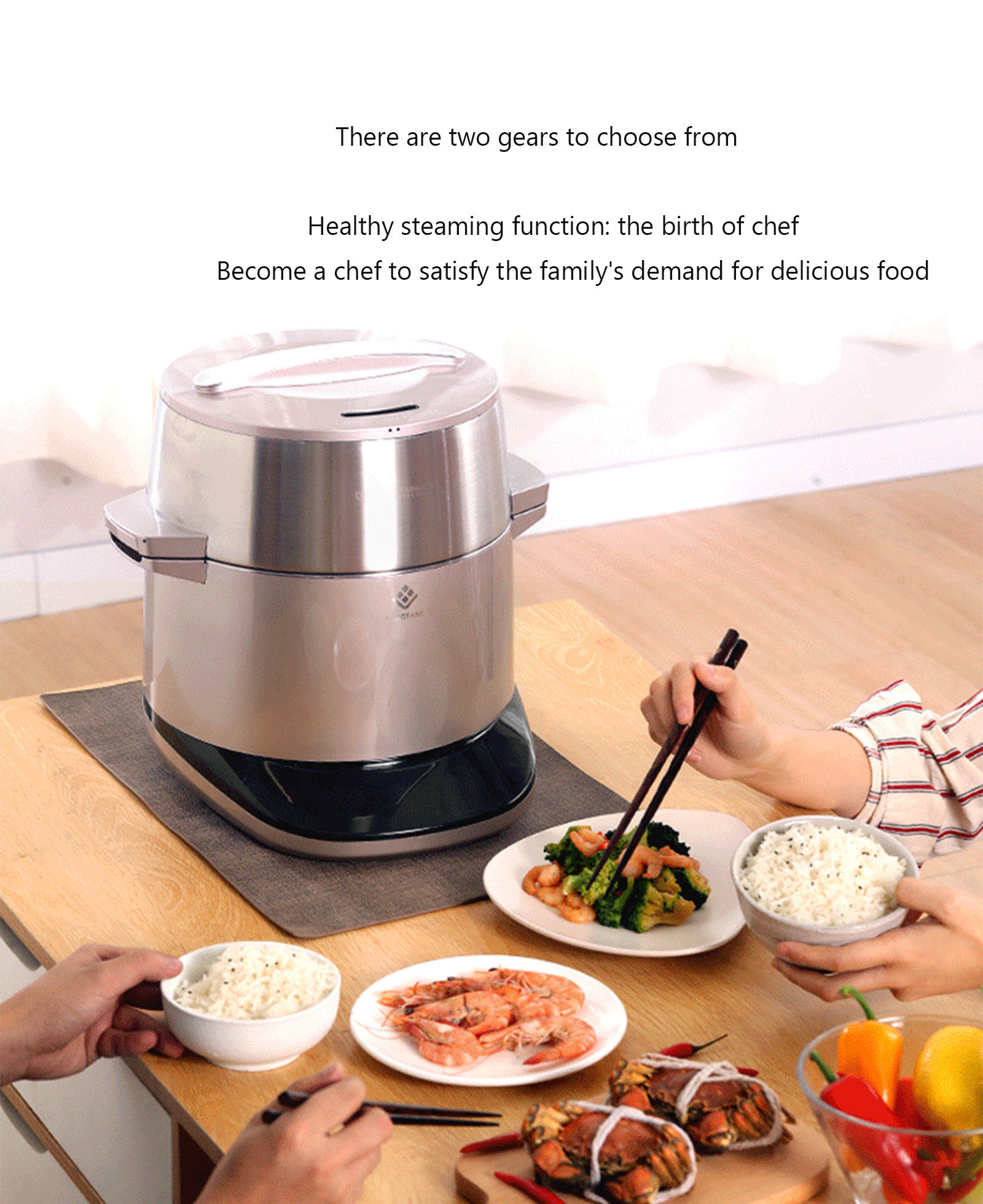 Rice cooker 2L low sugar household to reduce sweet intelligent 1-5 peo ...